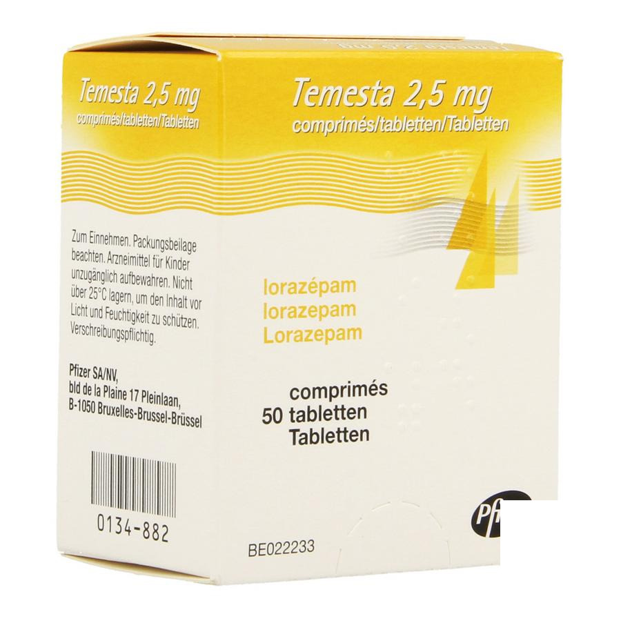Temesta comp 50 x 2,5mg kopen? | Multipharma.be