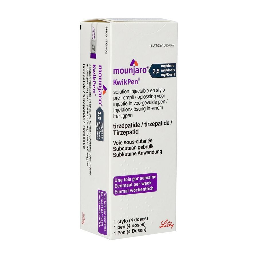 Mounjaro 2,5mg kwikpen opl inj voorgev.pen 0,6ml kopen? | Multipharma.be