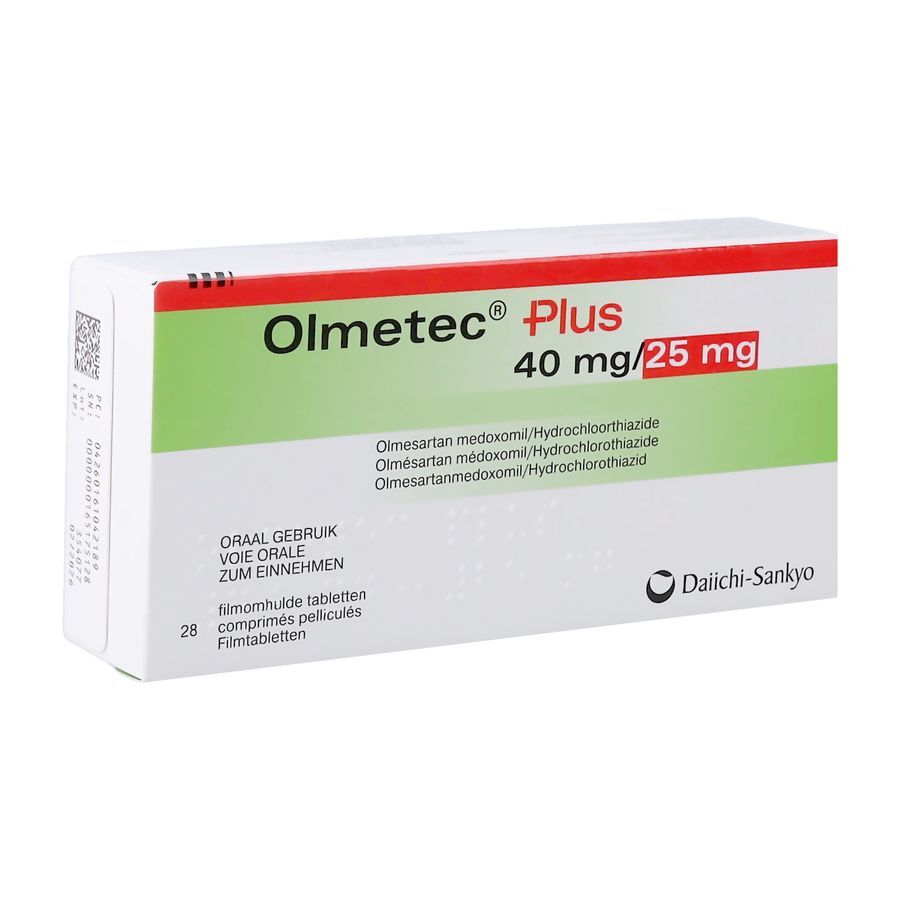 Olmetec plus 40mg/25mg comp pell 28 kopen? | Multipharma.be
