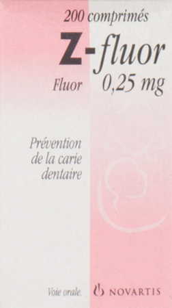 Achetez Z fluor tabl 200 x 0,25mg en ligne ? | Multipharma.be